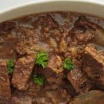 Authentic Arabic Beef Stew (Kebab Halla) with White Rice
