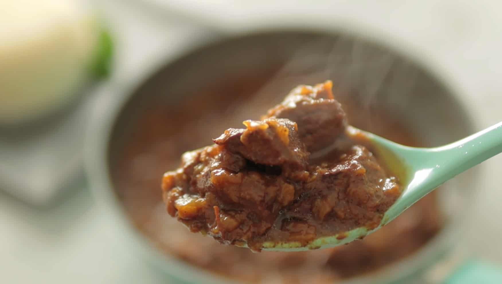 Authentic Arabic Beef Stew (Kebab Halla) with White Rice
