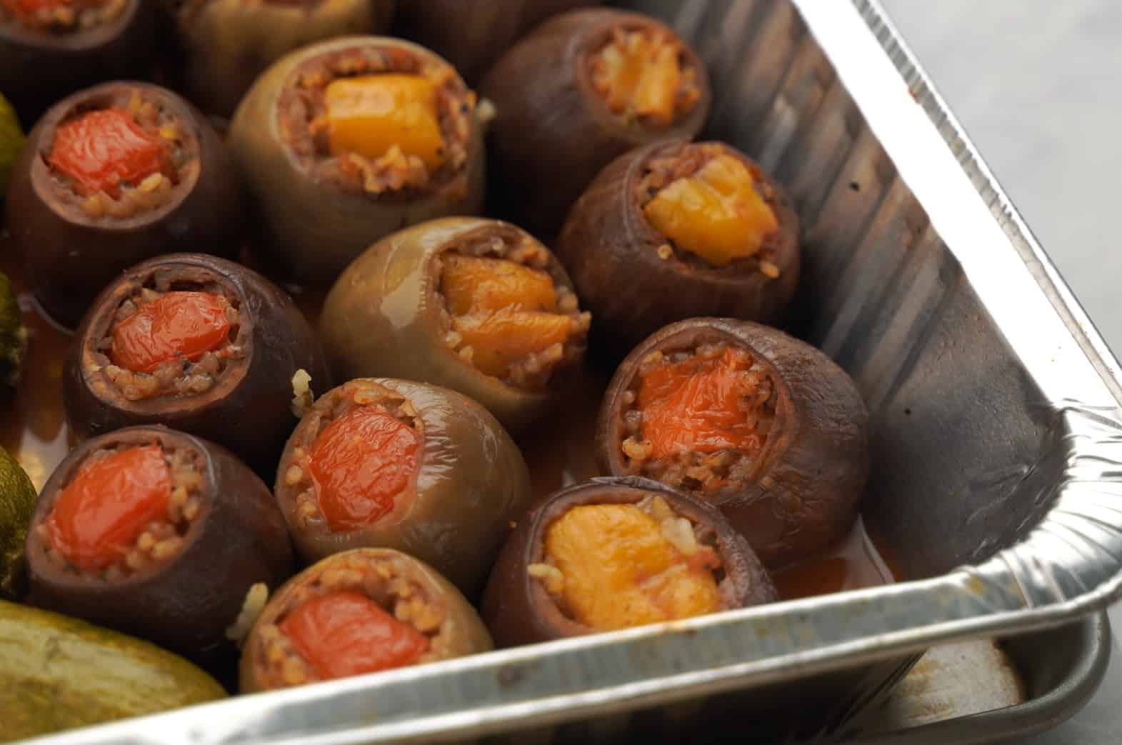 Egyptian Eggplant & zucchini(Batinjan-Kousa) Mahshi