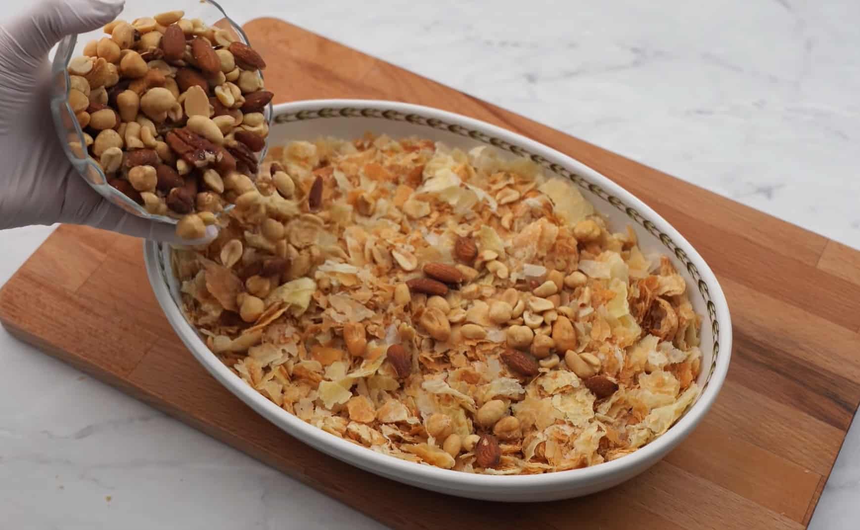 Egyptian Umm Ali Recipe- Arabic Crepe Pudding - Arabic Food Tips