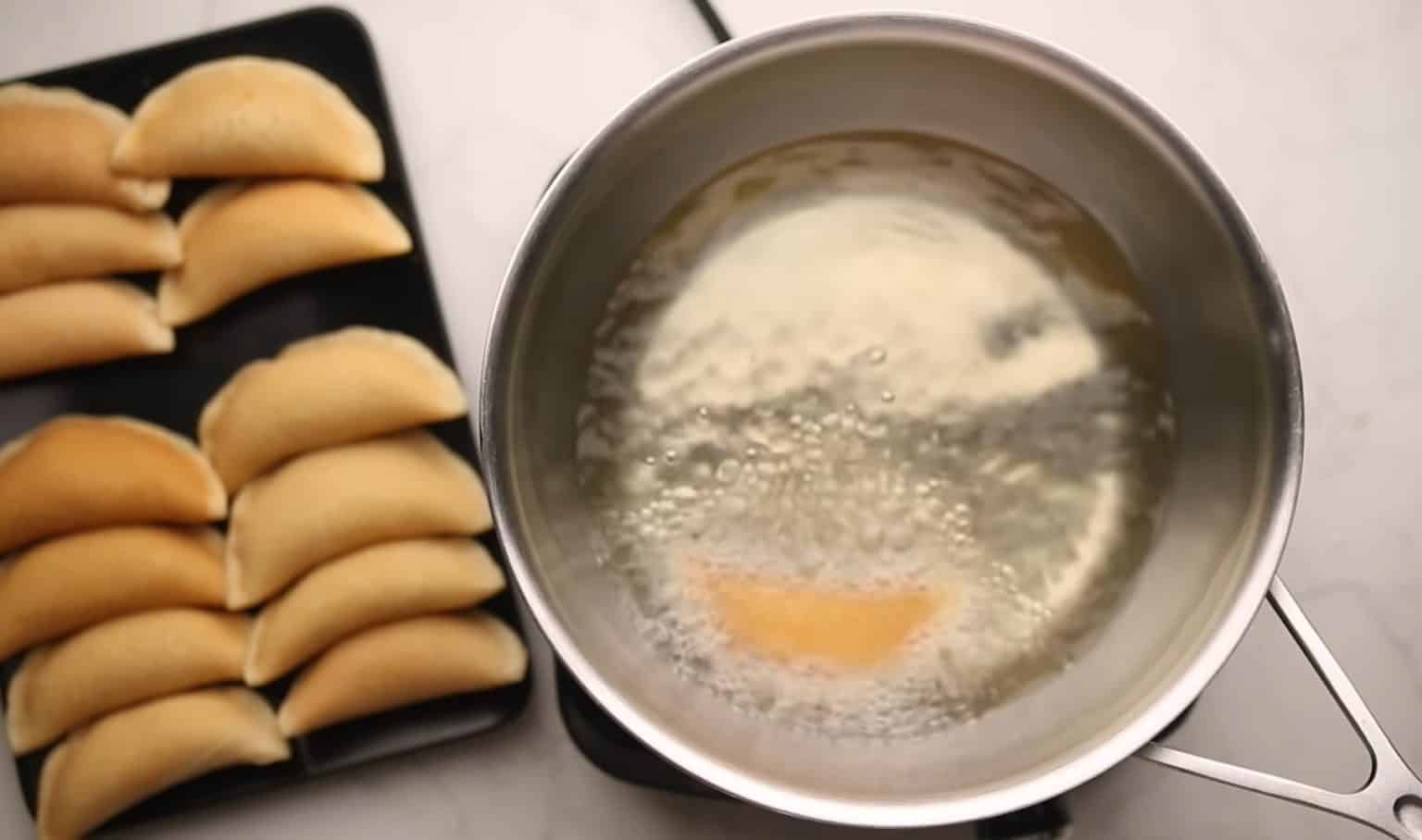 Egyptian Qatayef: Folded Semolina Pancakes Stuffed With Nuts