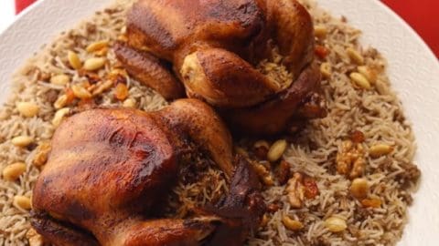 Arabic stuffed chicken (Dajaj Mahshi) - Arabic Food Tips