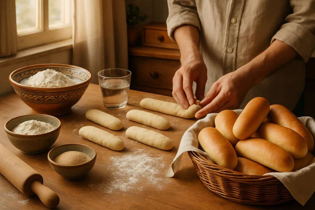 How to Bake Traditional Egyptian Fino Bread (Soft Rolls)